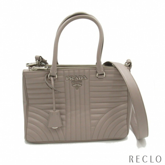 Prada | Bags | Prada Tote Bag Gray Calfskin Leather | Poshmark